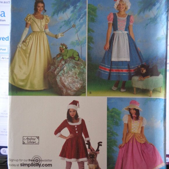Simplicity | Other | Simplicity Sewing Pattern 2827 Adult Costumes 62 ...